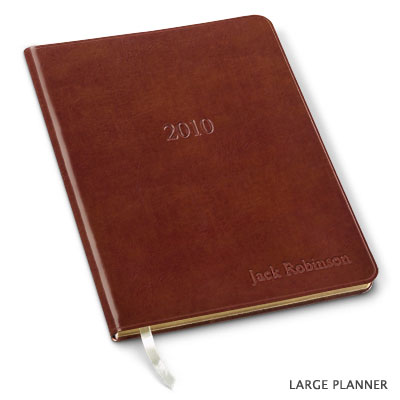 Personalized Desk Daily Leather Planners | Gallery Leather